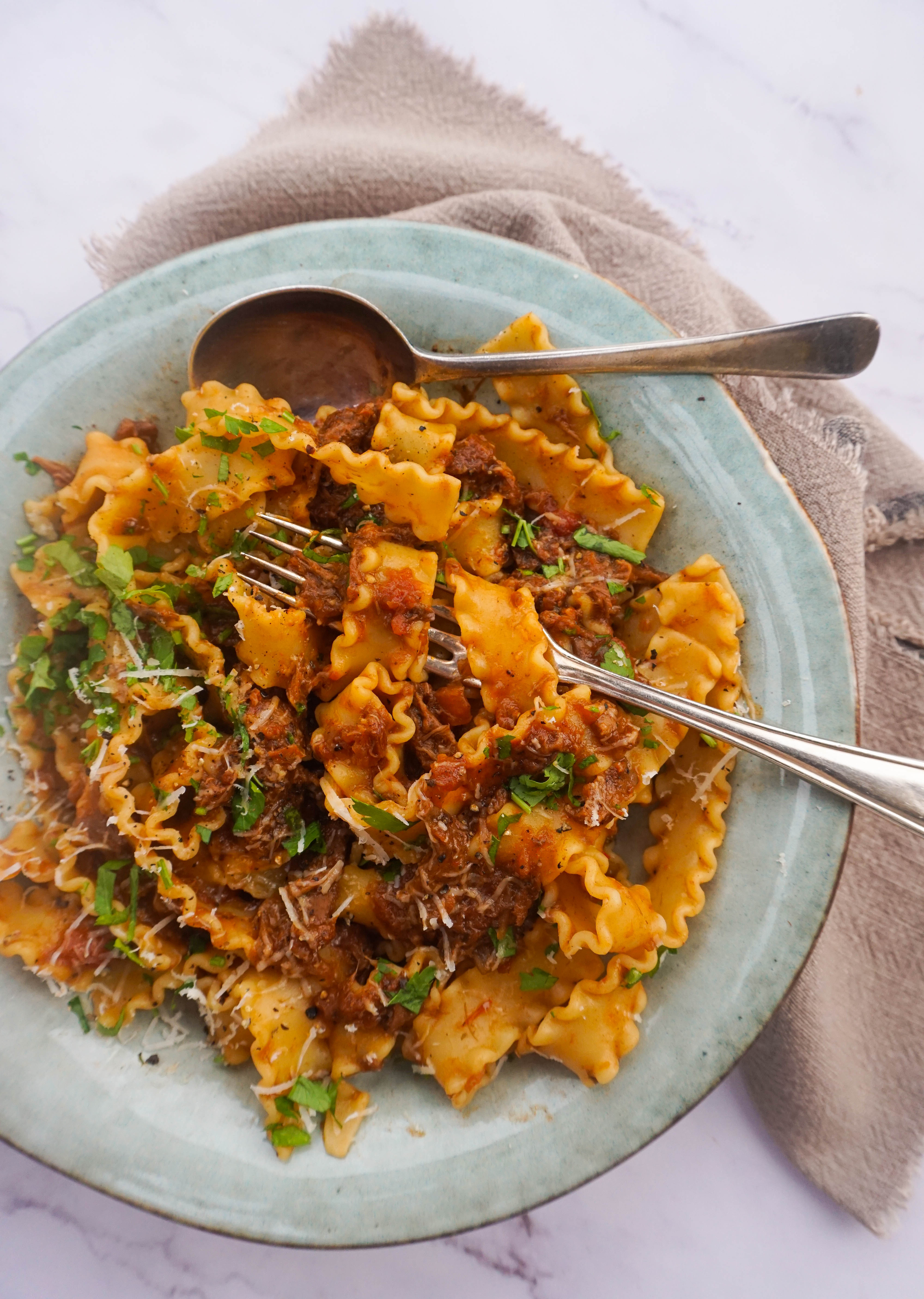 Wild rabbit ragu with mafalde – Whatfionaeats